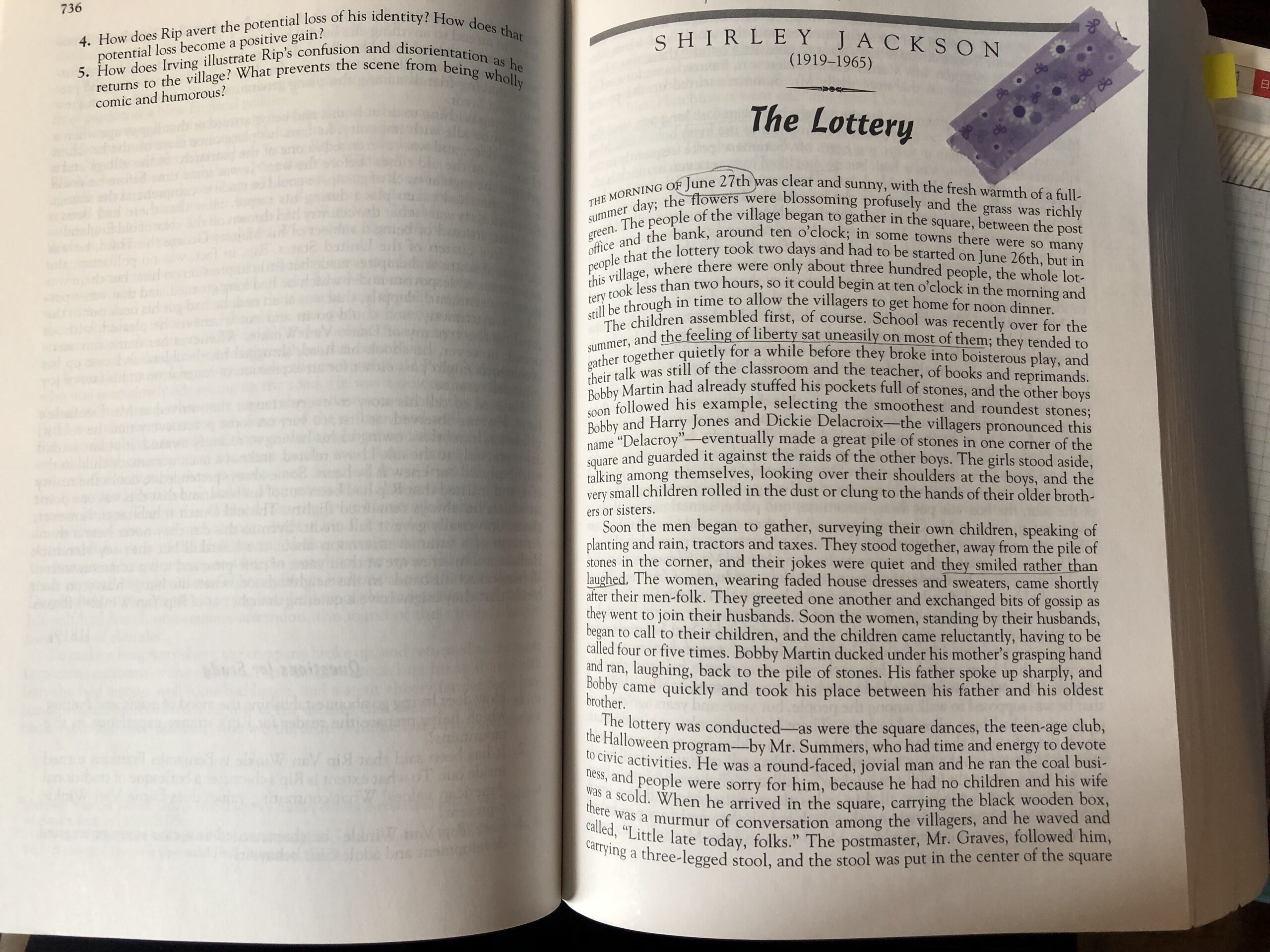 Short-Story Review: The Lottery - Diane DeMasi